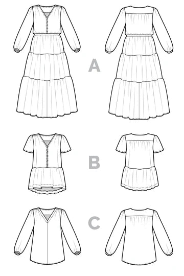 Nicks Dress & Blouse - Closet Core Patterns – The Sewing Store NZ